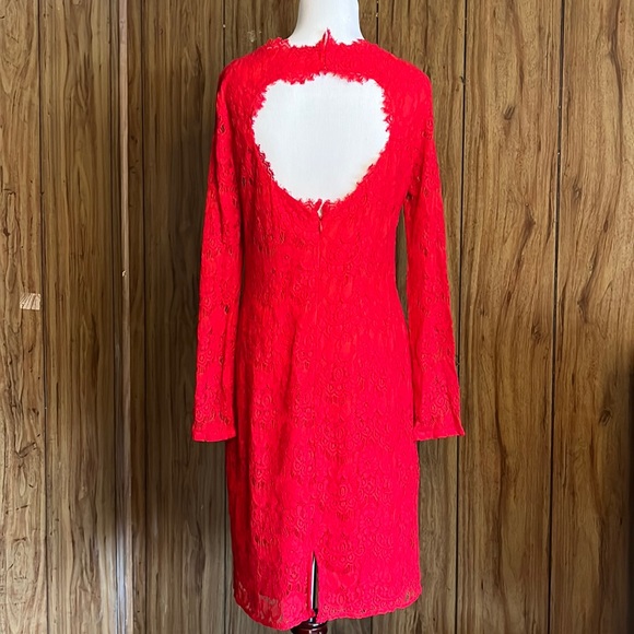 JS Collections | Dresses | Js Collection Red Lace Cocktail Dress | Poshmark